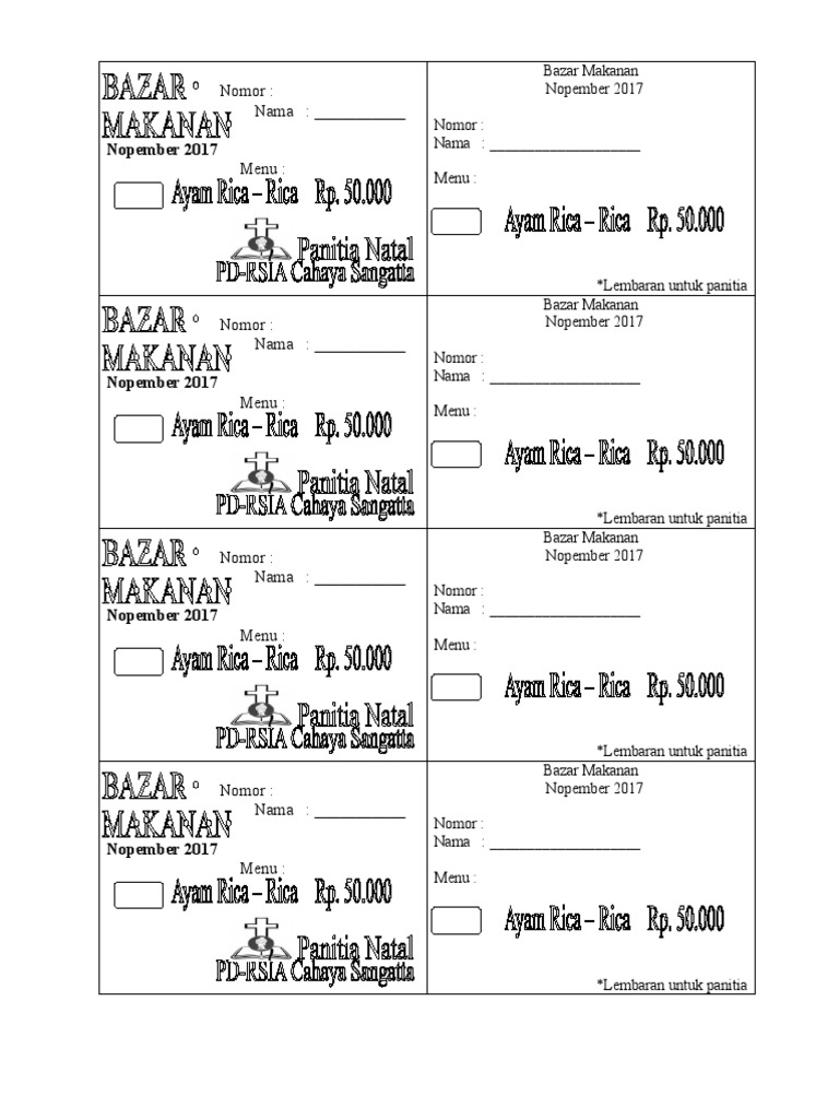 Kupon Bazar | PDF | Pengelolaan Keuangan & Uang