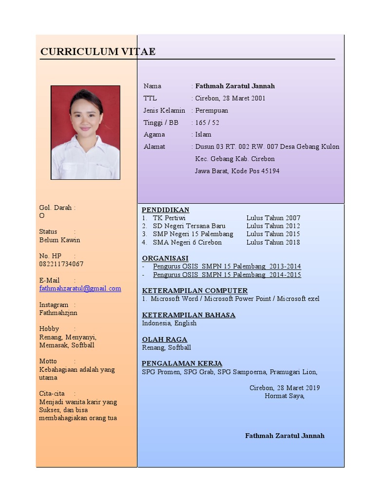 CURRICULUM VITAE Ayu | PDF