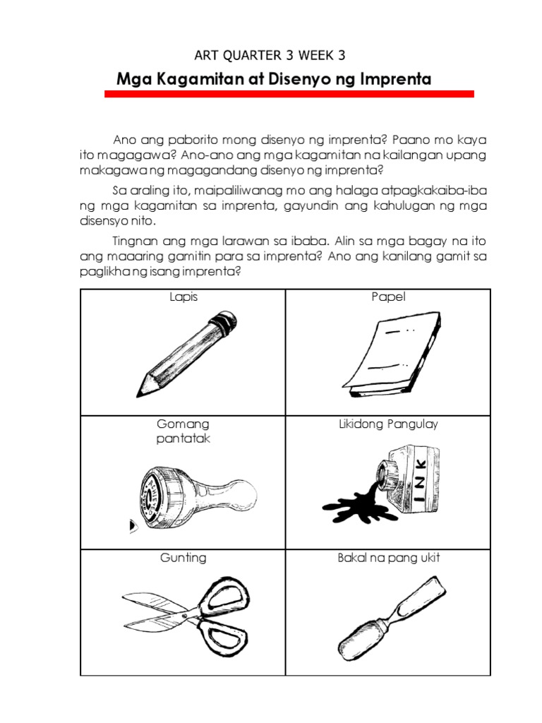 Art Quarter 3 Week 3 | PDF