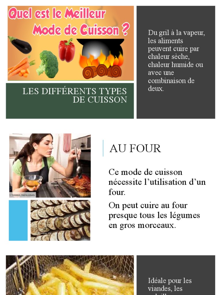 Les Types de Cuisson Linfinitif Et Limpératif Négatif | PDF