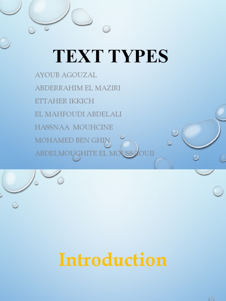 Text Types | Download Free PDF | Narrative | Verb