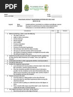 One-Person Transfer Competency Checklist | PDF