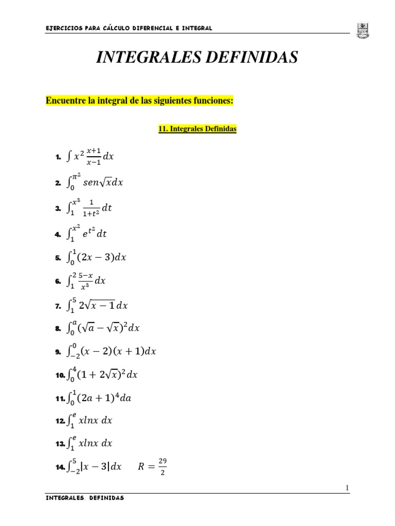 Deber 5.7 Integrales Definidas | PDF | Integral