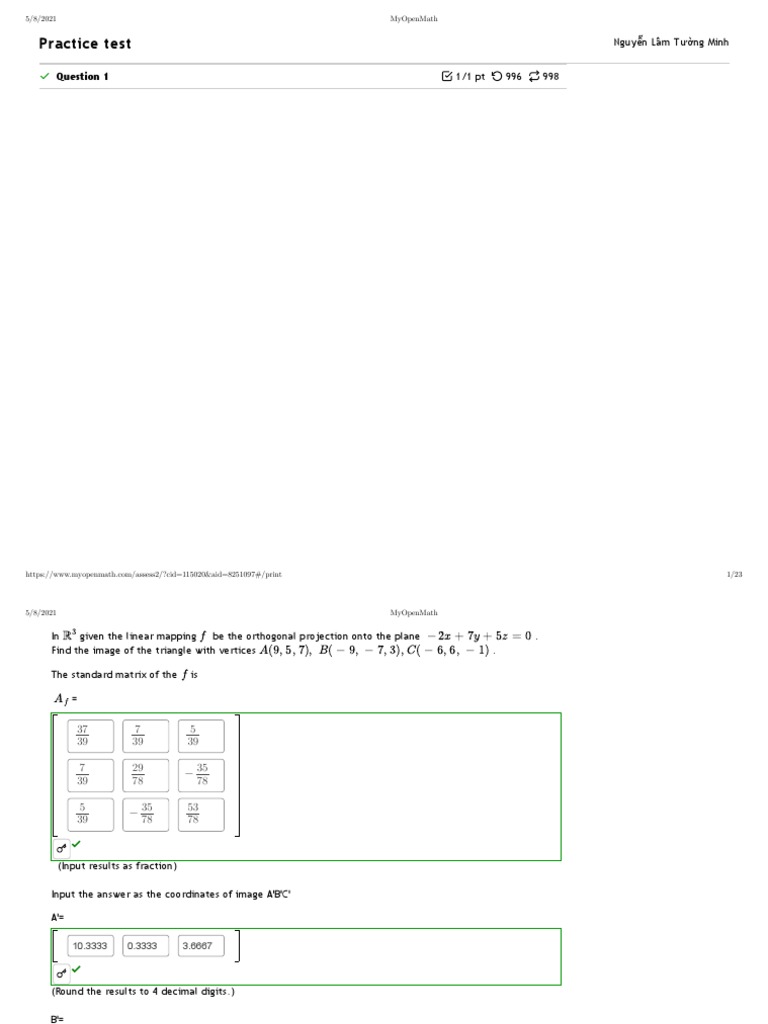 My Open Math | PDF | Eigenvalues And Eigenvectors | Theoretical Physics
