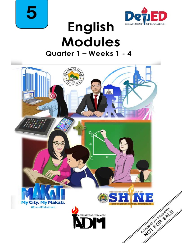 ENGLISH Modules Quarter 1 Week 1 To 4 | PDF | Passbook | Deposit Account