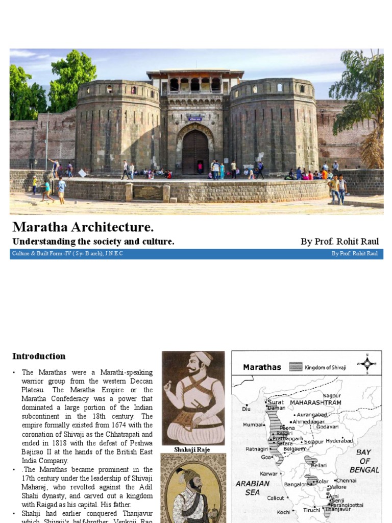 Maratha Architecture.: Understanding The Society and Culture. by Prof ...