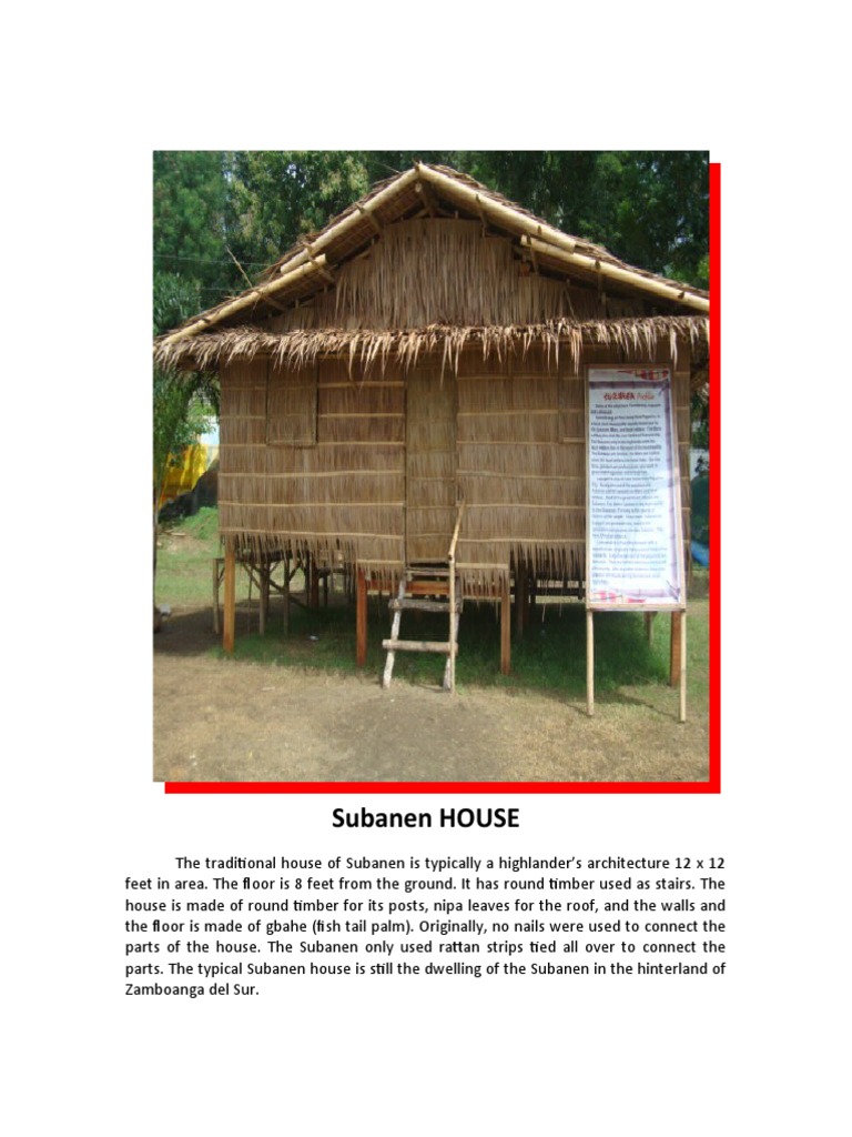 Subanen House | PDF | Building Engineering | Architectural Design