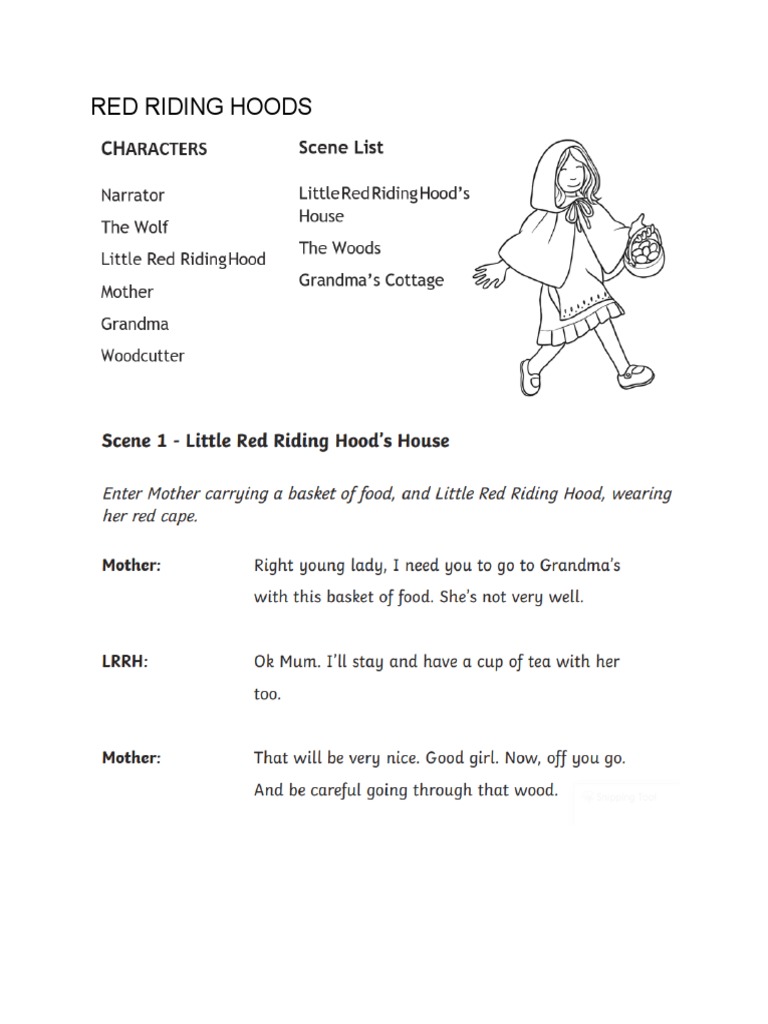 Red Riding Hood. Play Scripts | PDF