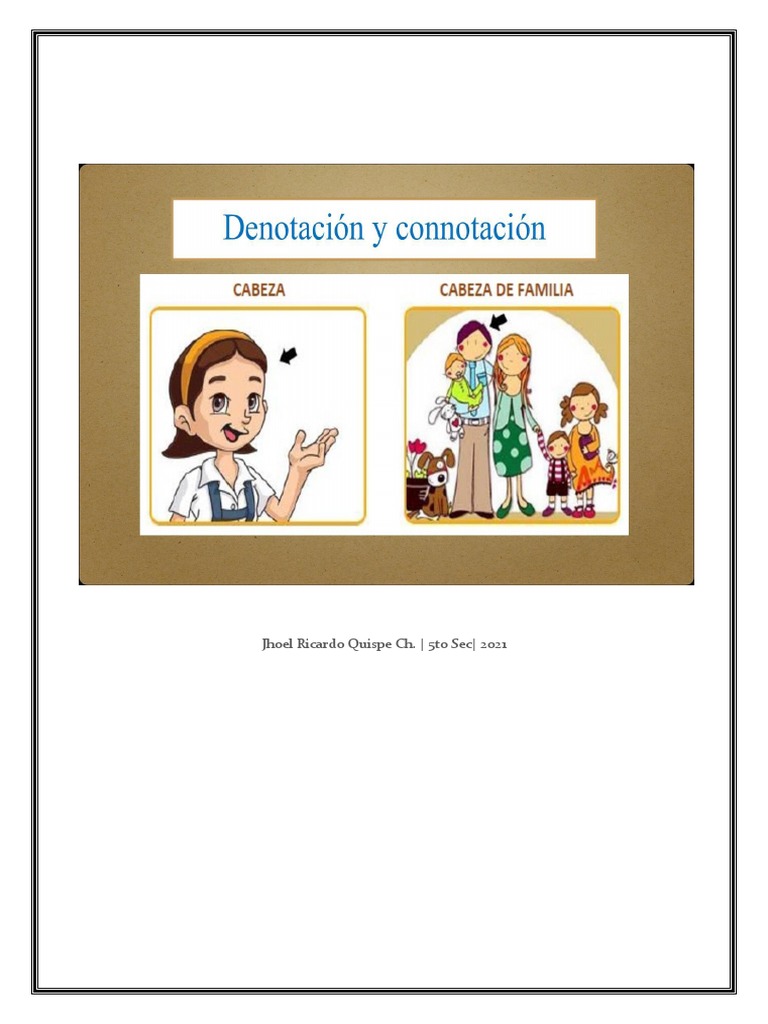 Conotacion y Denotacion | PDF | Connotación | Comunicación