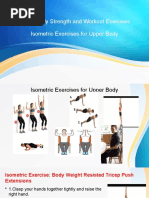 Isometric Exercises | PDF | Strength Training | Physical Exercise