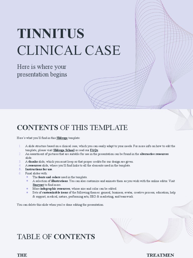 Tinnitus Clinical Case by Slidesgo | PDF | Planets | Solar System