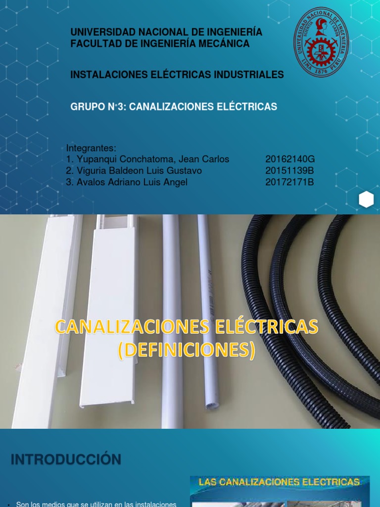 Grupo 3 - Canalizaciones Electricas - 8 Mayo 2021 | PDF | Aislador (Electricidad) | Tubería ...