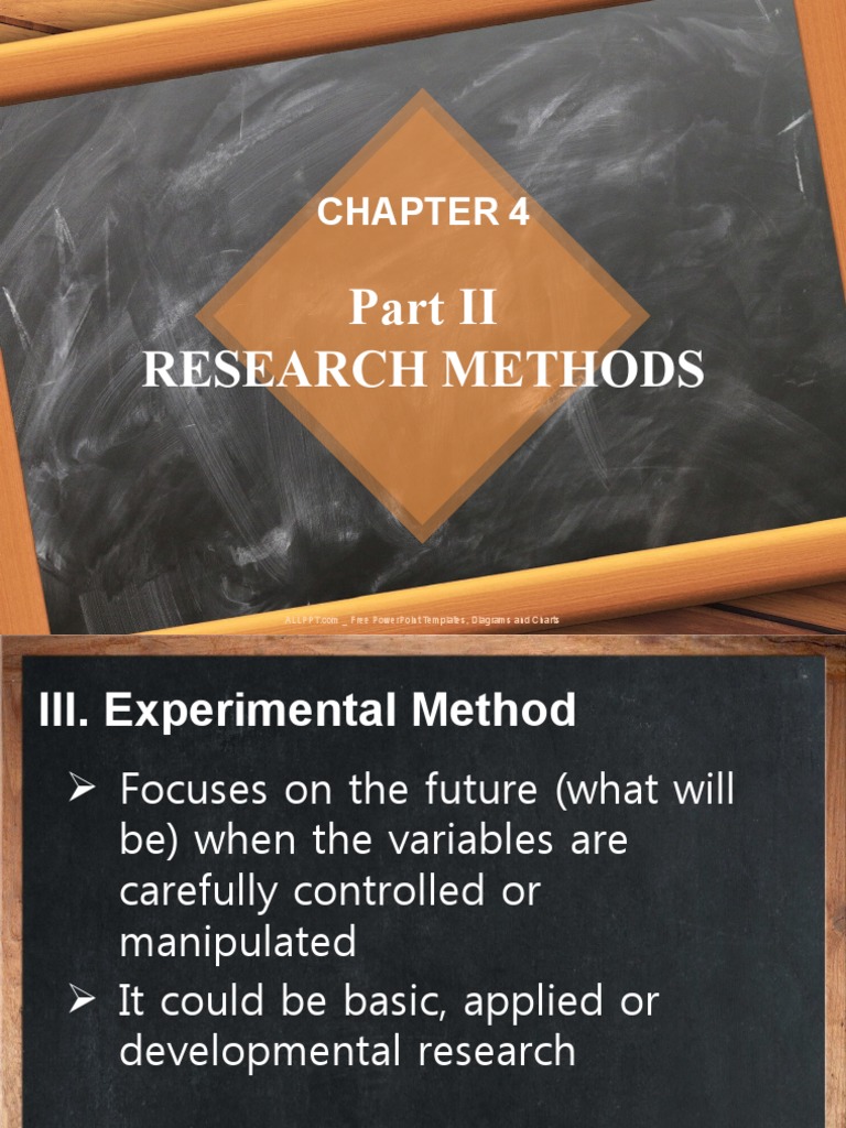 Methods of Research Calmorin Chapter 4 Part II | PDF | Experiment ...