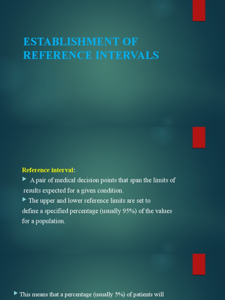 Establishment of Reference Intervals | PDF | Reference Range | Statistics