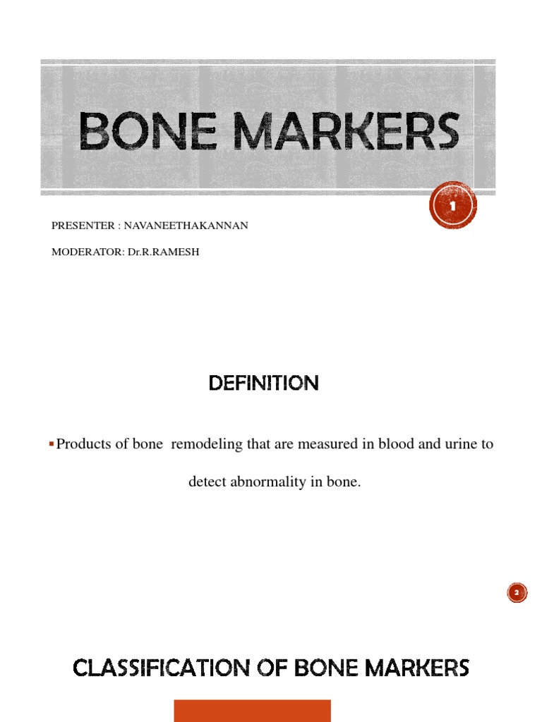 Bone Markers - Final | PDF | Bone | Osteoblast