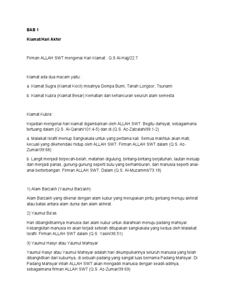 Rangkuman PAI Kelas 9 | PDF | Agama & Spiritualitas