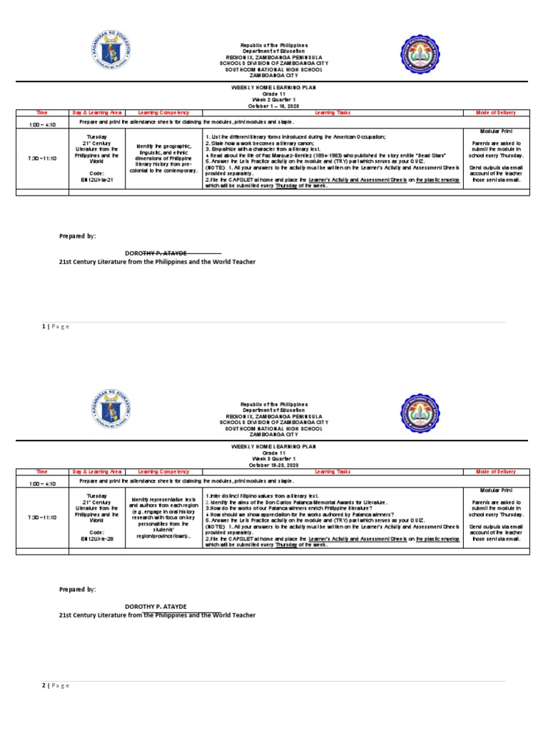 21st-Cent-WHLP W 1-8 RHOSE | PDF | Learning | Genre