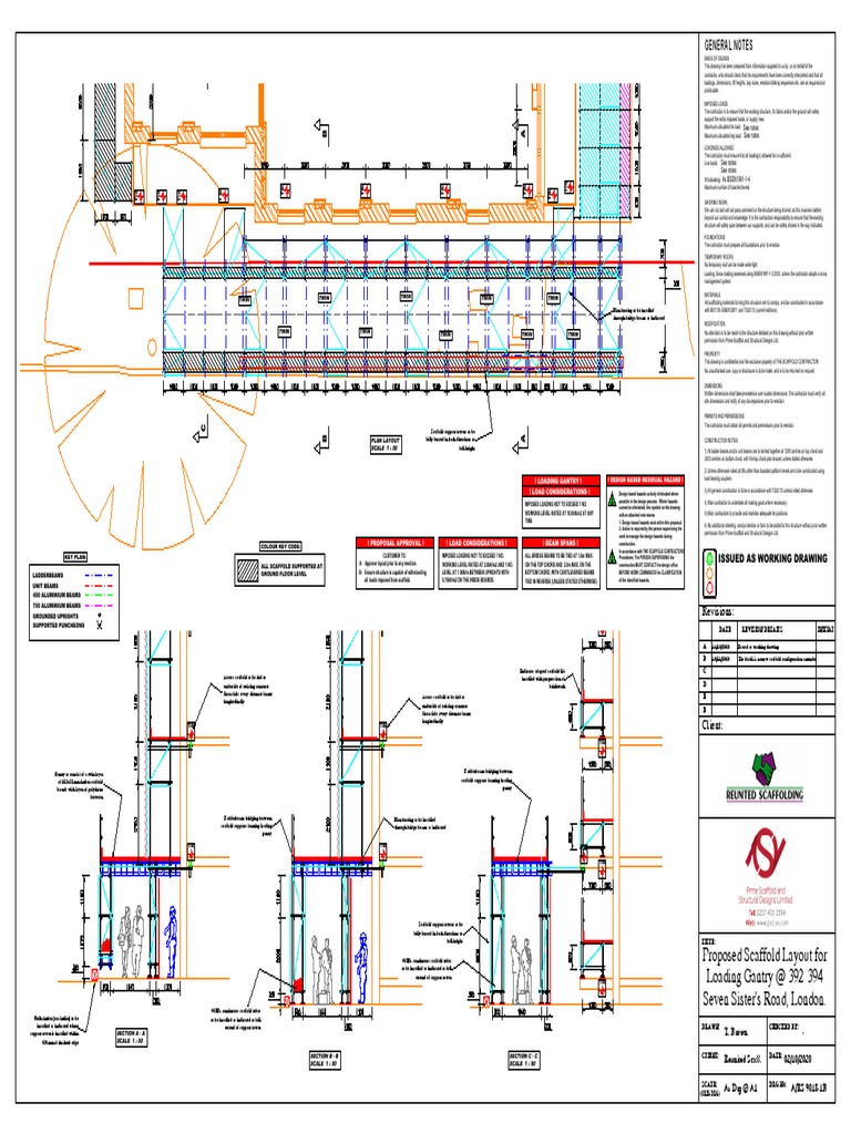 Proposed Scaffold Layout For Loading Gantry at 392-394 Seven Sister's ...