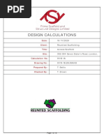 Scaffolding Load Design Calculations | PDF | Scaffolding | Beam (Structure)