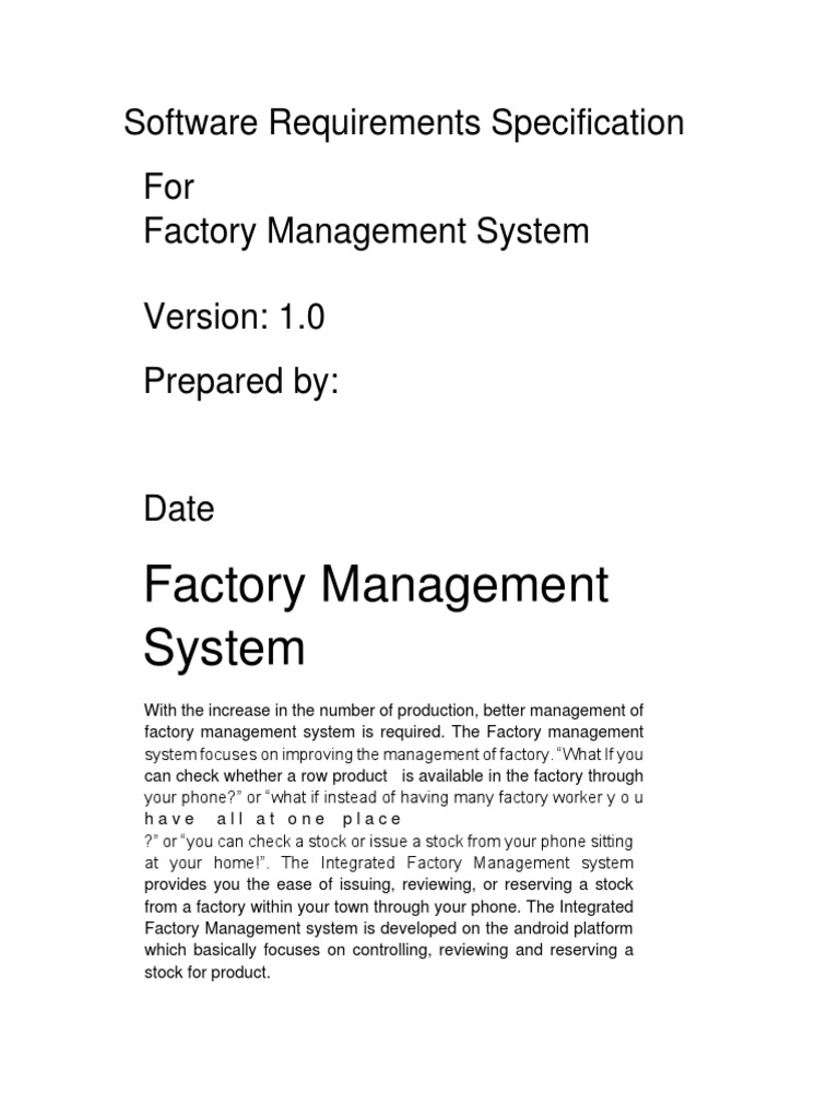 Software Requirements Specification | Download Free PDF | Software ...