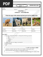 Class 5 Dav Science Sample Paper | PDF | Water | Fuels