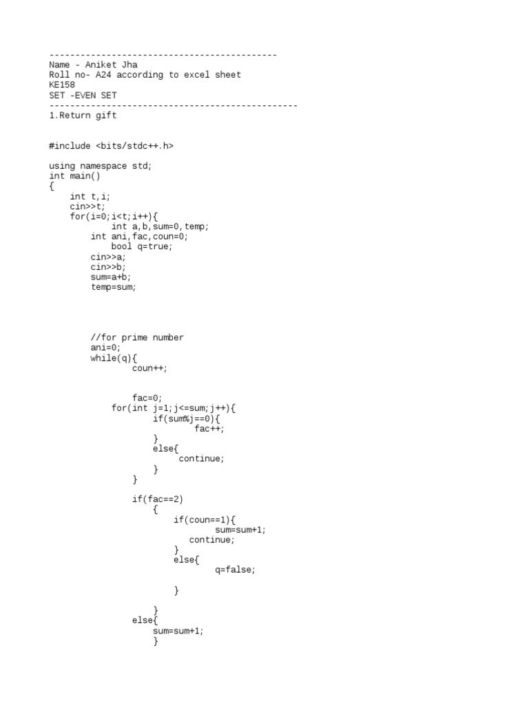 Competitive Programing Cse 330 | PDF