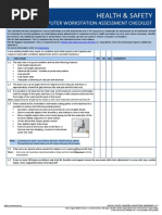 VDU Safety Checklist for Offices | PDF | Computer Keyboard | Chair