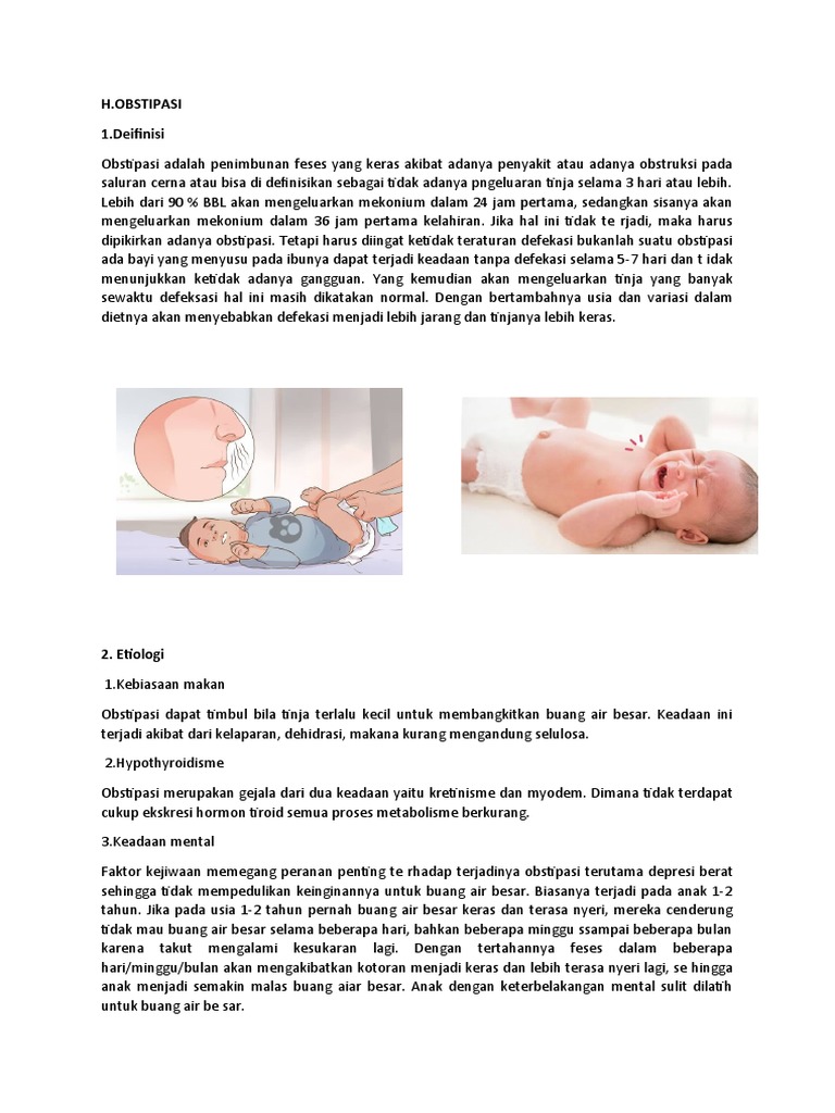 Obstipasi | PDF | Kesehatan Holistik | Gaya Hidup