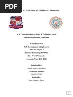 Web Development Internship Project Report Sample | PDF | Websites ...