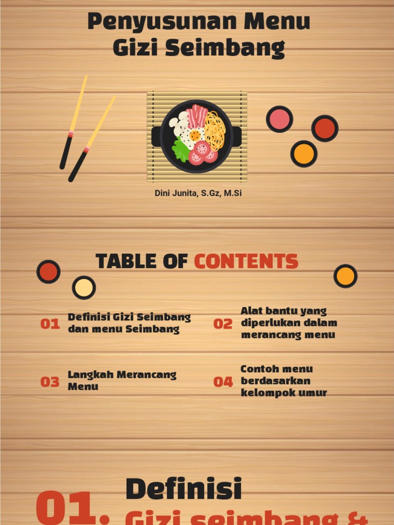 Menyusun Menu Gizi Seimbang Anak | PDF