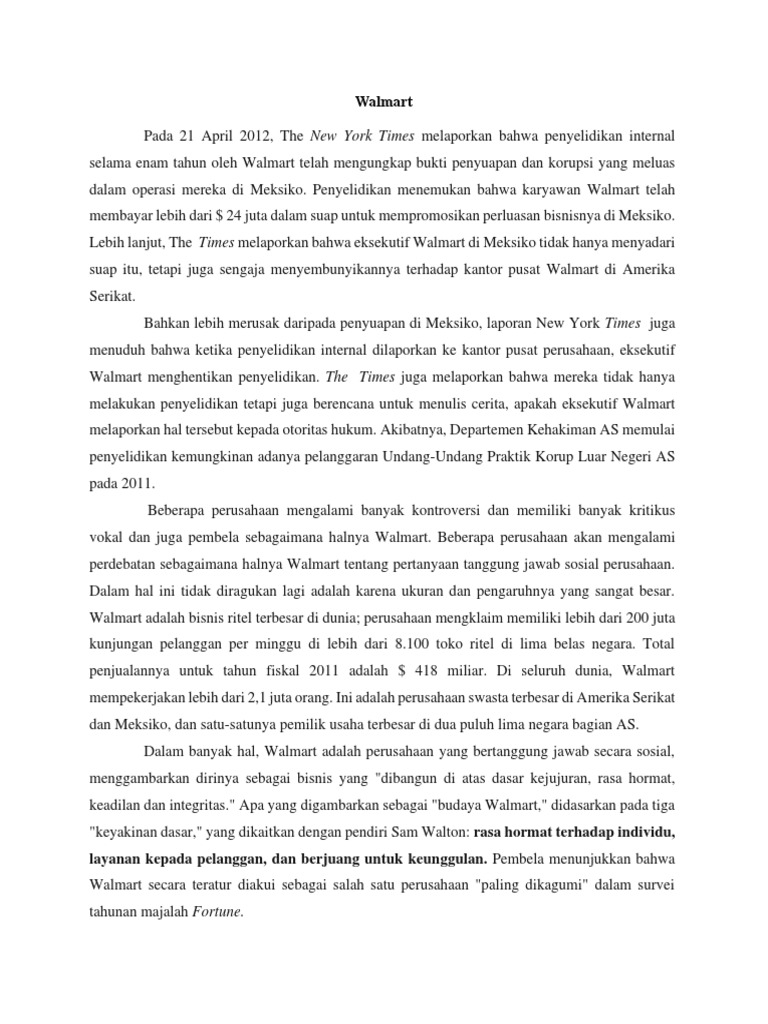 Walmart-Studi Kasus-3 | PDF