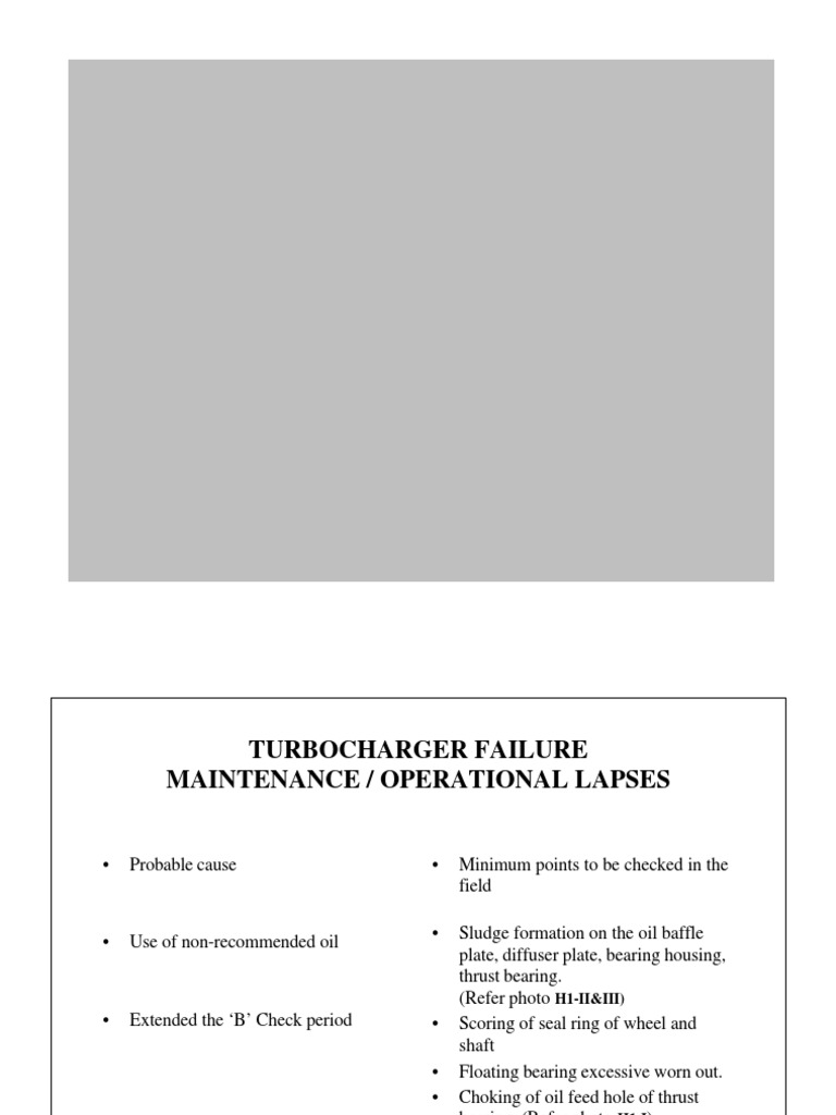 Failure Analysis: Topic H | PDF | Turbocharger | Rotating Machines
