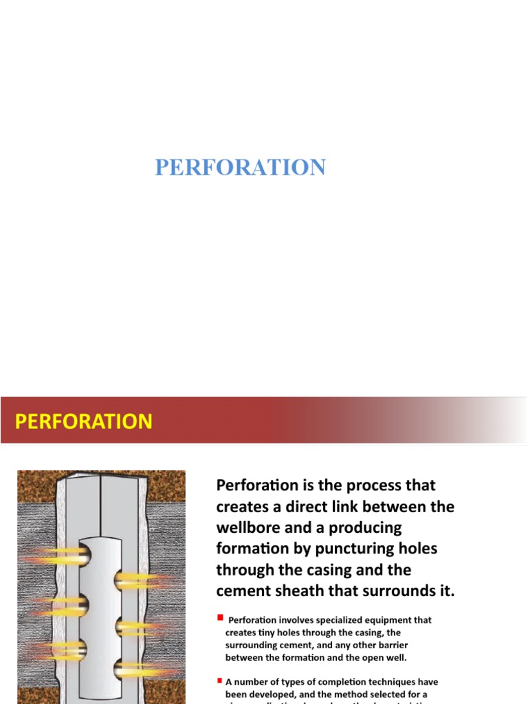Perforation | Download Free PDF | Casing (Borehole) | Oil Well