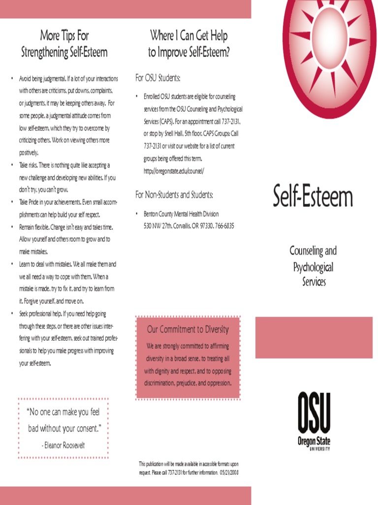 Self-Esteem: More Tips For Strengthening Self-Esteem Where I Can Get ...