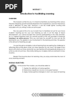 Module 1 in Facilitating Learner-Centered Teaching1 | PDF | Learning | Metacognition
