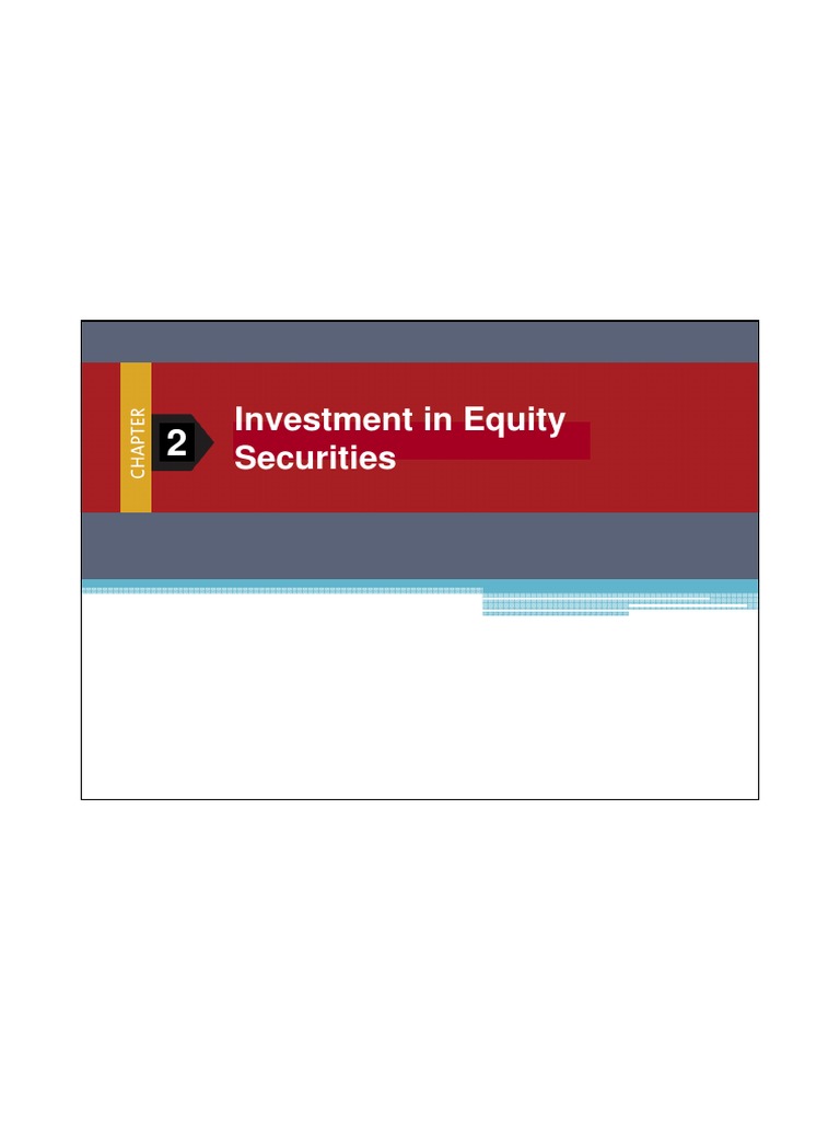 Equity Securities Investment Overview | PDF | Equity (Finance ...