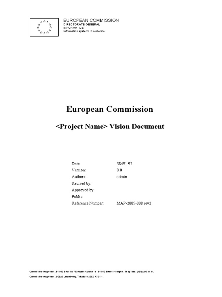 Vision for the European Commission's Information System | PDF | Use ...