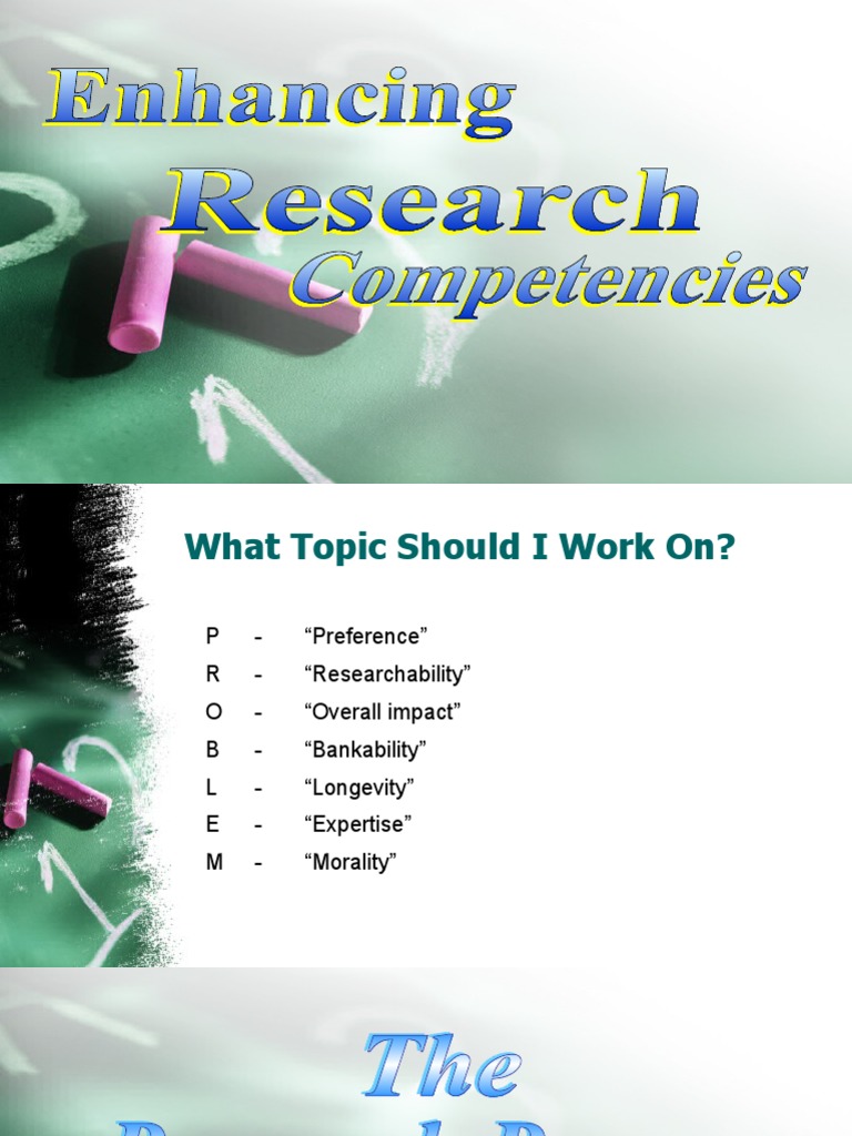 Enhancing Research Competencies Student | PDF | Hypothesis | Theory