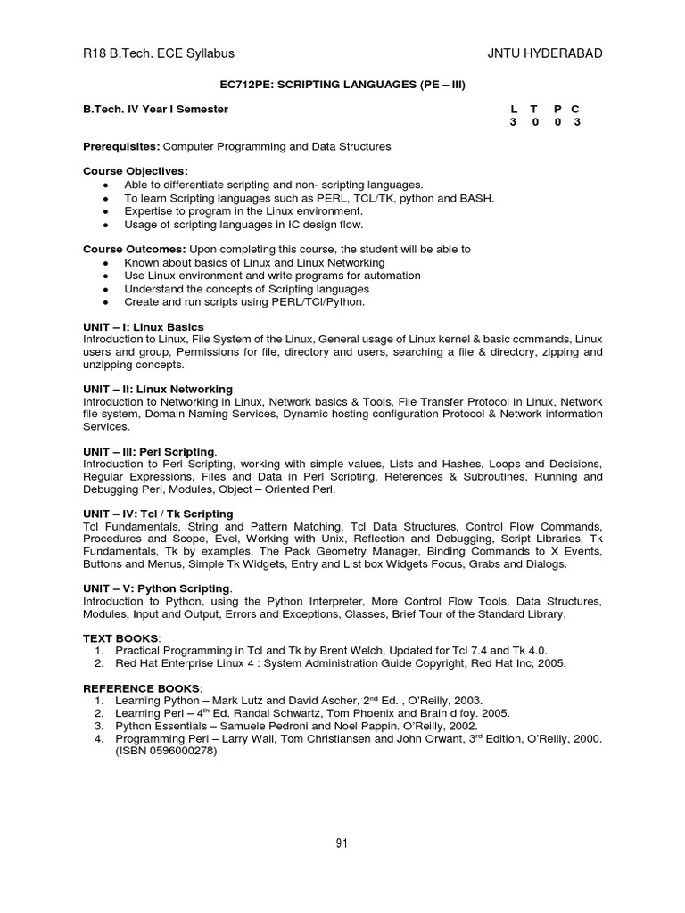 R18 B.Tech. ECE Syllabus Jntu Hyderabad: ND TH | PDF | Scripting ... R18 B.Tech. ECE Syllabus Jntu Hyderabad: ND TH | PDF | Scripting ...