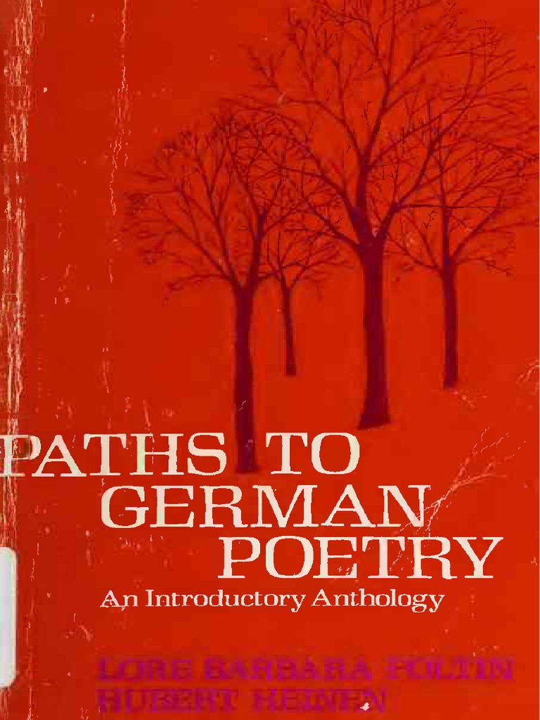 Paths To German Poetry An Introductory Anthology | PDF | Metre (Poetry ...