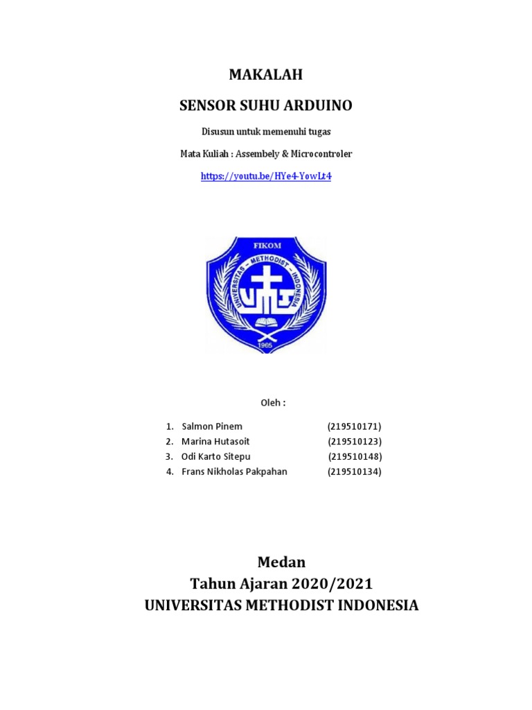 Sensor Suhu Ruangan Berbasis Arduino | PDF | Komputer