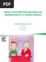 Pravilnik o Načinu I Postupku Procene Rizika Na Radnom Mestu I U Radnoj Sredini | PDF