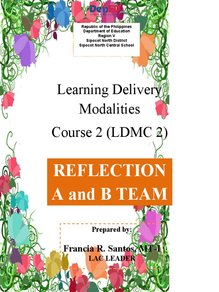 Learning Delivery Modalities Course 2 (LDMC 2) : Reflection Aandbteam 3 ...