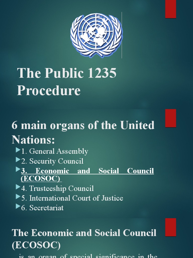 The Public 1235 Procedure | PDF | Human Rights | Government And Personhood