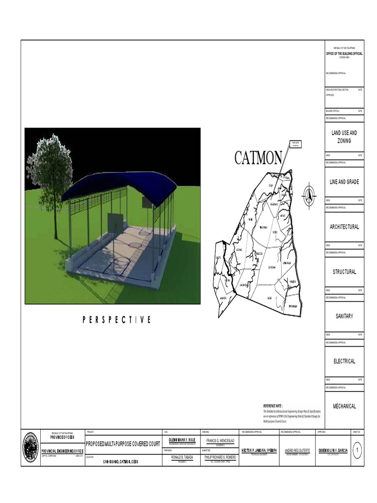 Covered Court Plan | PDF | Architectural Design | Architecture