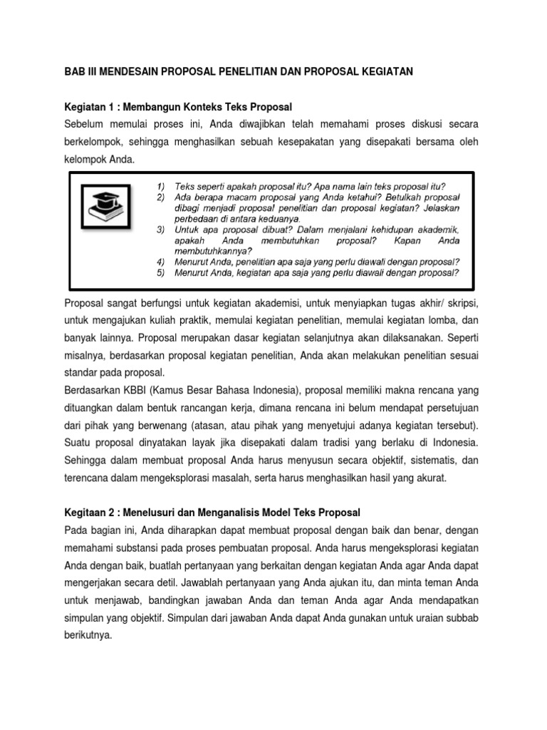 Modul Proposal | PDF