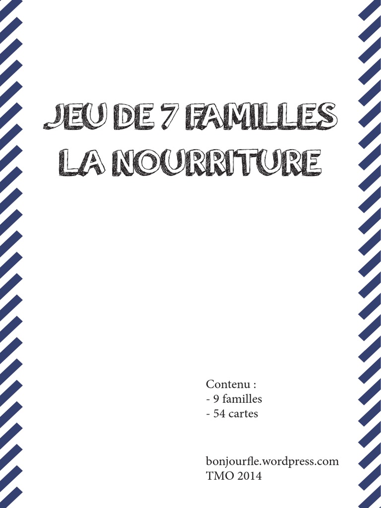 Jeu 7 Familles Nourriture | PDF | Légumes | Boisson