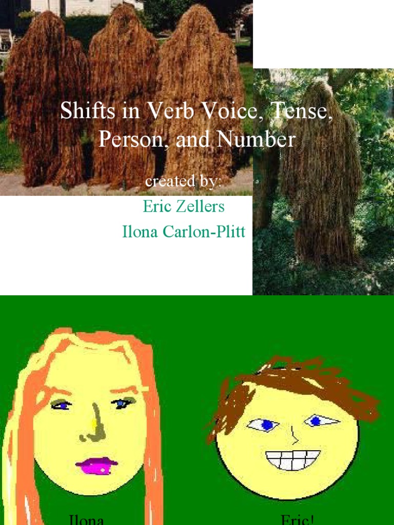 Shifts in Verb Voice, Tense, Person, and Number: Created by | Download ...