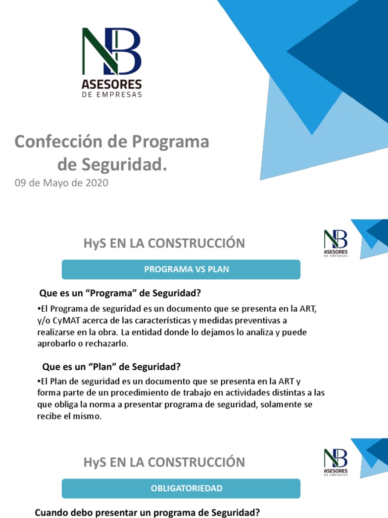 Programa de Seguridad en Construcción | PDF | Minería | Sectores Economicos