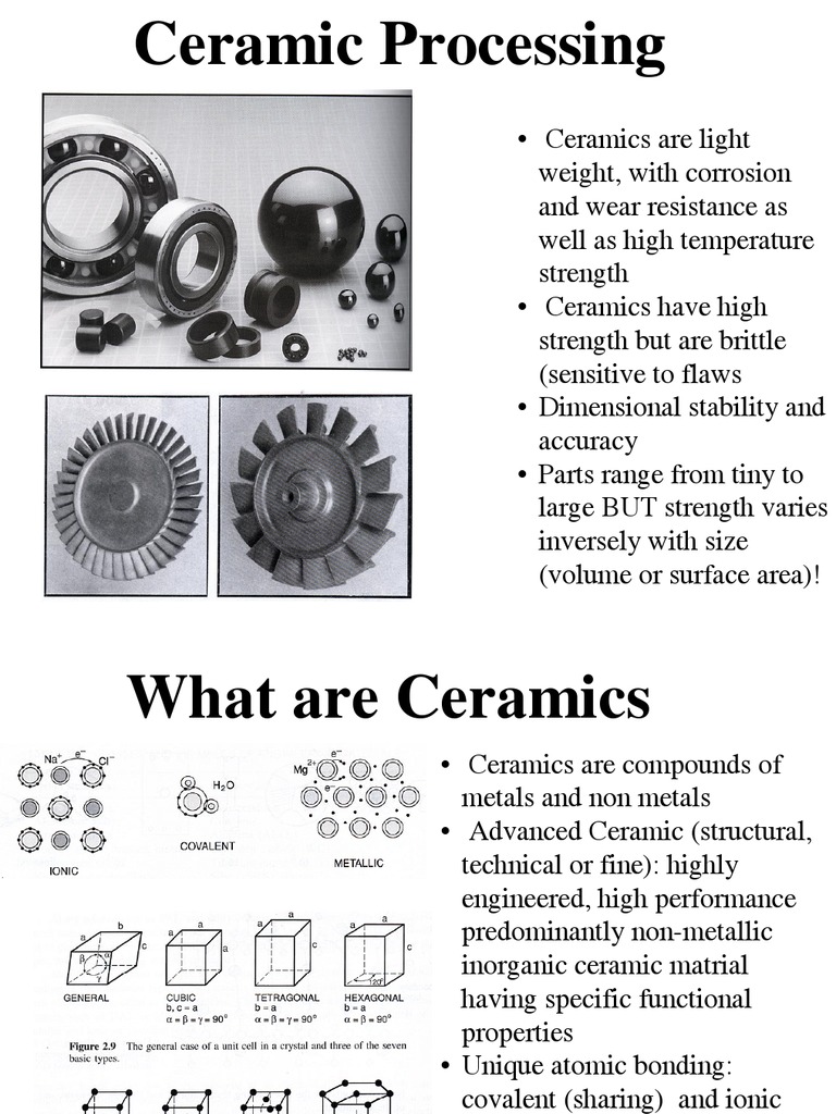 Ceramic Processing Techniques and Properties | PDF | Ceramics | Silicon ...
